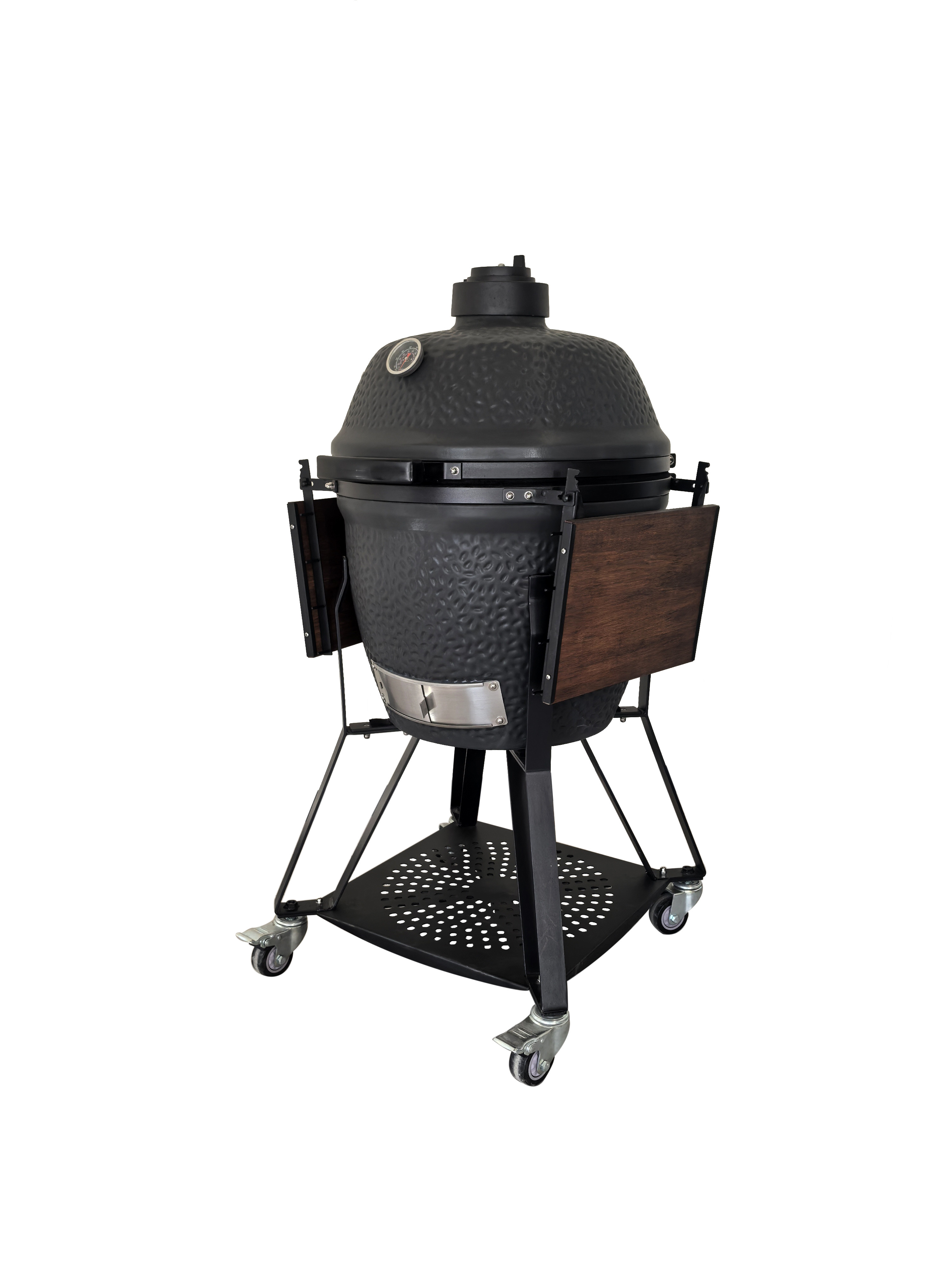 Rust Prevention Kamado Grill With Smoker High Security 20 Inch Charcoal ...